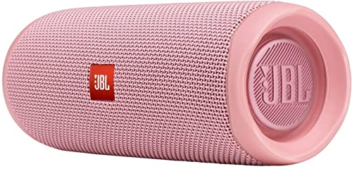 JBL Flip 5 Waterproof Portable Bluetooth Speaker for Travel, Outdoor and Home - Wireless Stereo-Pairing - Includes LED Flashlight Key Chain (Pink)