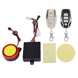 12v motorcycle security kit alarm system anti-hijacking cutting off remote engine start arming disarming, electric bike anti-theft alarm system, streetcar security alarm remote control engine 125db