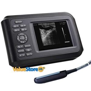 portable ultrasound scanner veterinary pregnancy v16 with 7.5 mhz rectal probe for cattle, horse, camel, equine and cow.