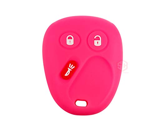 1x New Key Fob Remote Silicone Cover Fit - For Select GM Vehicles. (1 Pink).