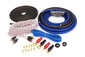 knukonceptz kca complete oversized 4 gauge 2 channel subwoofer amp installation wiring kit