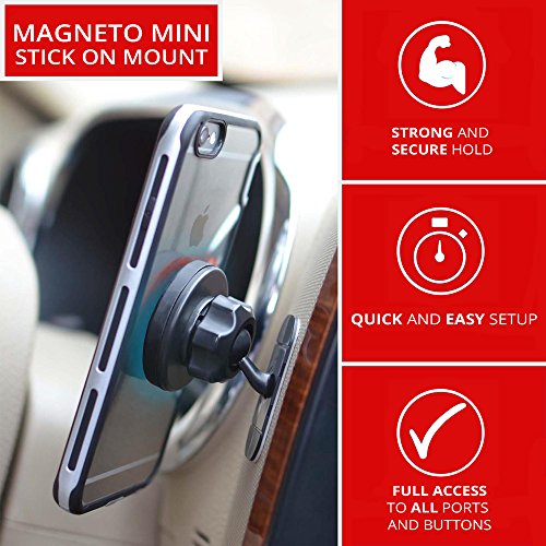 Magnetic Phone Holder - TACKFORM [ Tack Mount ] V.2.0 w/N52 Magnets [ for Car, Kitchen, Bedside, Bathroom ] Stick On Dash Mount with Authentic 3M Sticky Adhesive, for Phones, Tablets, and GPS Units