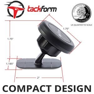 Magnetic Phone Holder - TACKFORM [ Tack Mount ] V.2.0 w/N52 Magnets [ for Car, Kitchen, Bedside, Bathroom ] Stick On Dash Mount with Authentic 3M Sticky Adhesive, for Phones, Tablets, and GPS Units