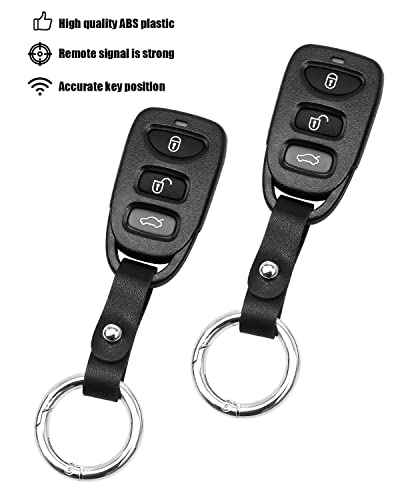 EMIHO Car Key Fob Fit for Hyundai Sonata 2011-2015, Keyless Entry Remote Replace 95430-3Q000 95430-3Q001, FCC ID：OSLOKA-950T, 2 Pack