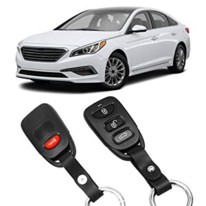 EMIHO Car Key Fob Fit for Hyundai Sonata 2011-2015, Keyless Entry Remote Replace 95430-3Q000 95430-3Q001, FCC ID：OSLOKA-950T, 2 Pack