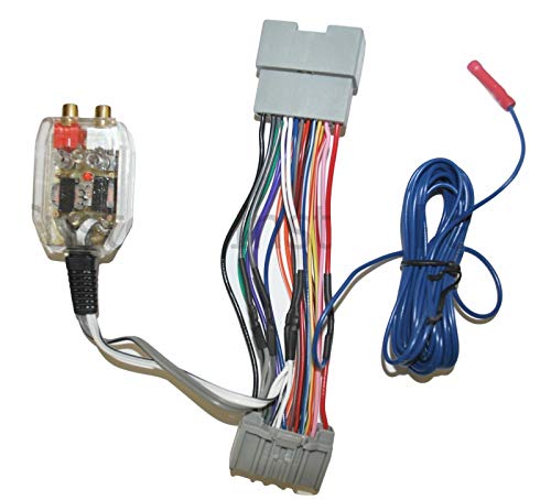 Factory Radio Add A Amp Amplifier Sub Interface Wire Harness Inline Converter Compatible with Honda