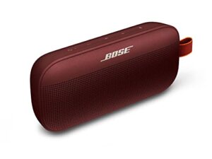 bose soundlink flex bluetooth portable speaker, wireless waterproof speaker for outdoor travel -carmine red