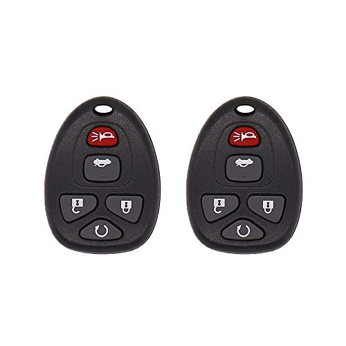 HARUMA Replacement Keyless Entry Remote Control Key Fob for GMC 07-14 Acadia Yukon for Buick 08-11 Enclave Lucerne for Chevrolet 07-14 Tahoe Suburban （OUC60270 OUC60221）