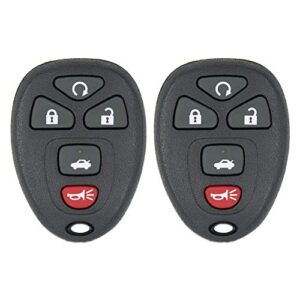 keyless2go replacement for 2 new keyless entry remote start car key fob for 22733524 kobgt04a malibu cobalt g5 g6 grand prix lacrosse allure