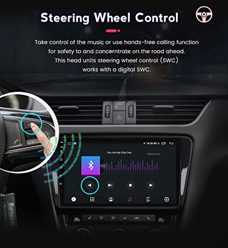 8-Core 2+32GB IPS Touch Screen Car Stereo for Toyota Highlander 2007 2008 2009 2010 2011 2012 2013 Bluetooth Car Radio Built-in Apple Carplay Android Auto GPS Navigation SWC DSP Head Unit