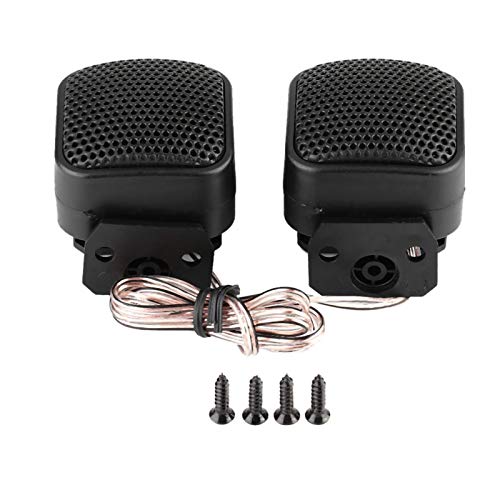 Stereo Tweeters, 2pcs Loud Tweeter Car Speakers, 500W Car Audio Tweeters, Small Square Tweeters for Car Audio