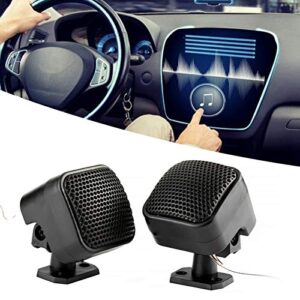 Stereo Tweeters, 2pcs Loud Tweeter Car Speakers, 500W Car Audio Tweeters, Small Square Tweeters for Car Audio