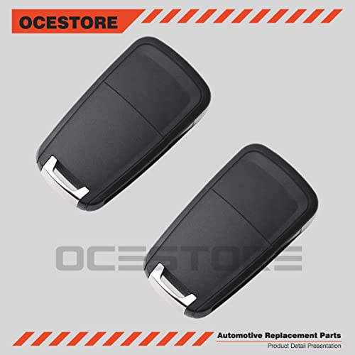 OCESTORE 2Pcs Car Key Fob Keyless Flip Entry Remote OHT01060512 4-btn Compatible with Allure Camaro Terrain Cruze Equinox Impala Lacrosse Regal Encore KR55WK50073