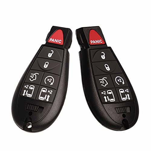 Keyless Entry Remote Control Key Fob FOBIK Replacement Fits for Dodge Grand Caravan 2008-2020 Chrysler Town Country Volkswagen Routan IYZ-C01C M3N5WY783X 56046709