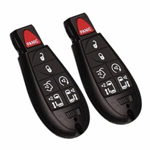 Keyless Entry Remote Control Key Fob FOBIK Replacement Fits for Dodge Grand Caravan 2008-2020 Chrysler Town Country Volkswagen Routan IYZ-C01C M3N5WY783X 56046709