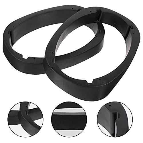 Milisten 2 Pcs Speaker Adapter Spacer Ring Black Replacement Audio Washer Ring for Car Audio Speaker Accessories