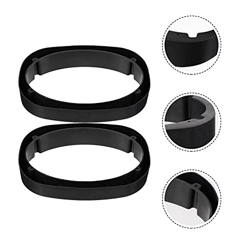 Milisten 2 Pcs Speaker Adapter Spacer Ring Black Replacement Audio Washer Ring for Car Audio Speaker Accessories