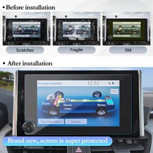 SKTU 2023 Toyota RAV4 Screen Protector 2023 RAV4 Screen Protector 8 Inch Navigation Display Tempered Glass Toyota RAV4 2023 Screen Protector 9H Hardness HD Clear Toyota RAV4 2023 Accessories 2023 Toyota RAV4 8'' GPS Touch Screen Protector for Toyota RAV4