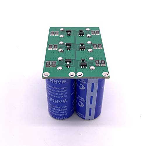 caralin 6Pieces 2.7V 120F Super Farad Capacitor Double Row with Protection Board 16V 20F