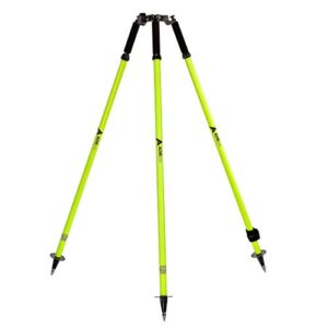 AdirPro 2M Two-Piece GPS Rover Rod (Red) & AdirPro Surveying Tripod for Prism (Green) Bundle