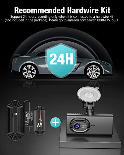 OMBAR 3 Channel Dash Cam, Built-in WiFi GPS, eMMC 64G Storage, 4K Front Dash Cam, 2K+1080P Car Camera Front and Cabin/Rear, 1080P+1080P+1080P Dashcams for Cars with 3.99" IPS Screen, IR Night Vision