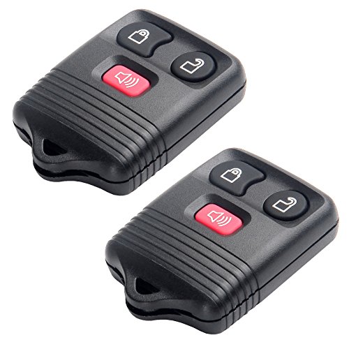 SCITOO Key Fob Keyless Entry Remote fit Ford Expedition Explorer F150 F250 F350 CWTWB1U331 2X New Black 3 Buttons