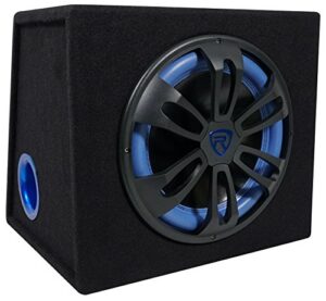 rockville rvb12.1a 12 inch 500w active powered car subwoofer+sub enclosure box