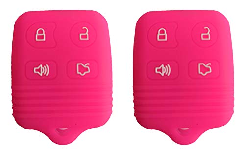 KAWIHEN Silicone Key Fob Cover Compatible with Ford Mustang Edge Escape Expedition Explorer Focus Escort Lincoln Mercury CWTWB1U331