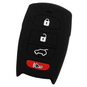 for 08-11 kia borrego 06-12 hyundai verzcruz 06-13 azera rubber keyless entry remote key fob skin cover 4btn