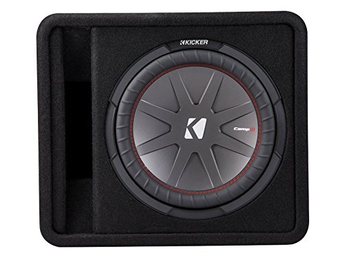 KICKER 43VCWR122 12" CompR Sub 2 Ohm Loaded Subwoofer Sub Box Enclosure (Renewed)