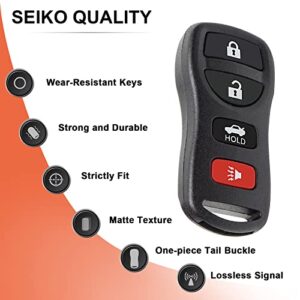 SaverRemotes for 2002-2006 Nissan Altima Maxima Keyless Entry Remote Control Car Key Fob Replacement for KBRASTU15 (Pack of 2)