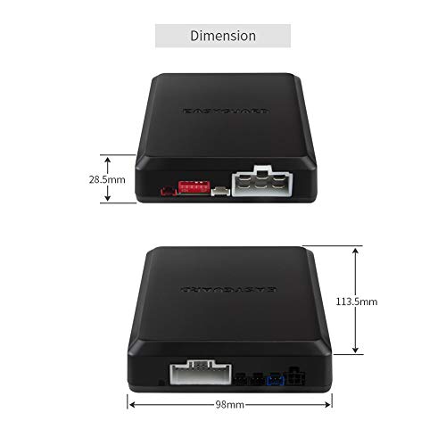 EASYGUARD EC002-FO2-NS Smart Key Passive keyless Entry Kits with Push Start Button Remote Start Password keypad Entry DC12V