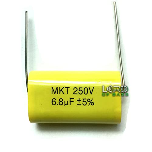 6.8uF 250V Metallized Polyester Film Capacitor 5% Audio Crossover Tweeter (10 pcs)