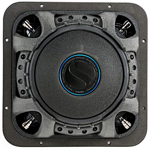 KICKER 44L7S104 Car Audio Solo-Baric 10" Subwoofer Square L7 Dual 4 Ohm Sub (Renewed)