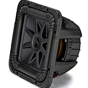 KICKER 44L7S104 Car Audio Solo-Baric 10" Subwoofer Square L7 Dual 4 Ohm Sub (Renewed)