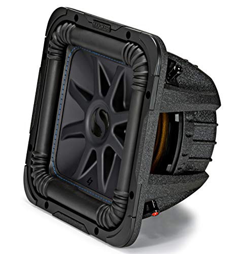 KICKER 44L7S104 Car Audio Solo-Baric 10" Subwoofer Square L7 Dual 4 Ohm Sub (Renewed)