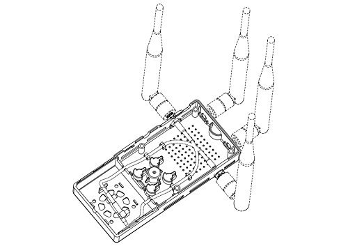 Summitlink V2 Clear Case Dual Fans for Stratux ADS-B Kit Fits AHRS Module and GPYes