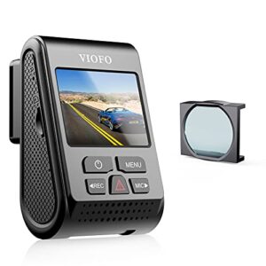 【bundle: viofo a119 v3 with gps + cpl】 viofo a119 v3 dash cam 2k quad hd 1600p with gps, true hdr, super capacitor, buffered parking mode, motion detection