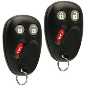 key fob keyless entry remote fits 2003-2006 chevy tahoe suburban silverado avalanche equinox ssr/gmc sierra yukon/cadillac escalade/hummer h2 / pontiac torrent/saturn vue (lhj011), set of 2