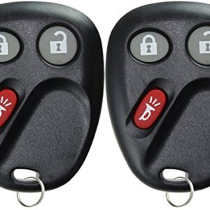 KeylessOption Keyless Entry Remote Control Car Key Fob Replacement for LHJ011 (Pack of 2)