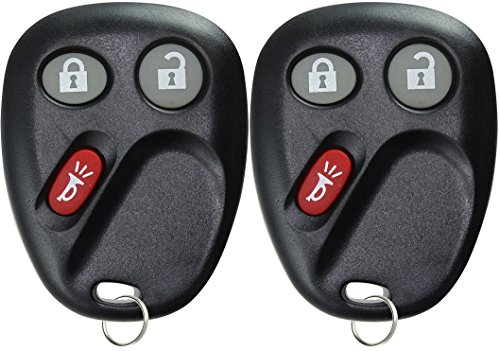 KeylessOption Keyless Entry Remote Control Car Key Fob Replacement for LHJ011 (Pack of 2)