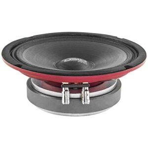 DS18 PRO-SM6.2 Slim Loudspeaker - 6.5", Midrange, Red Steel Basket, 400W Max Power, 200W RMS, 2 Ohms - Premium Quality Audio Speakers - IP66 Water Resistance, Perfect for Motorcycle Applications