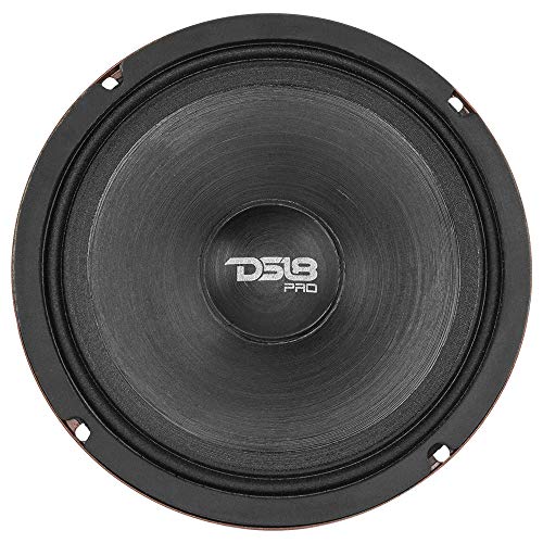 DS18 PRO-SM6.2 Slim Loudspeaker - 6.5", Midrange, Red Steel Basket, 400W Max Power, 200W RMS, 2 Ohms - Premium Quality Audio Speakers - IP66 Water Resistance, Perfect for Motorcycle Applications