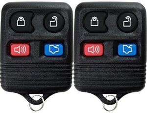 2 keylessoption replacement keyless entry remote control key fob clicker transmitter – black