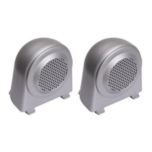 rugged ridge 11151.11 tweeter speaker enclosures, brushed silver; 07-10 jeep wrangler jk