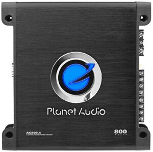 planet audio ac800.4 4 channel car amplifier – 800 watts, full range, class a/b, 2-4 ohm stable, mosfet power supply, bridgeable