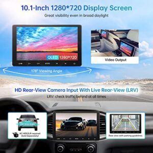 ATOTO F7 XE 10.1 Inch Double Din in-Dash Navigation, Wireless CarPlay & Android Auto, 1280 * 720 QLED Display, Mirror Link, Bluetooth, HD LRV, SXM, Quick Charge, USB/SD(Up to 2TB Storage), F7G211XE