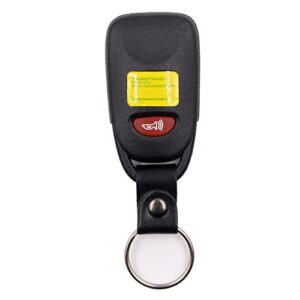 Keyecu Transmitter Remote Key Fob 2 Button+Panic 315MHz for Hyundai Santa Fe 2007-2012