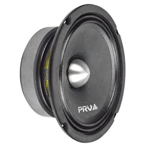 prv audio 6.5 inch midrange bullet speaker 6mr400-4 bullet, 4 ohm high performance car audio loudspeaker, 400 watts program power, 1.5 in voice coil 200 watts rms, high output sound (single)