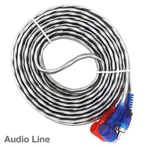 DriSentri 1 Set of Car Audio Wire Wiring Kit Car Speaker Woofer Cables Car Power Amplifier Audio Line Power Line for Car Modification